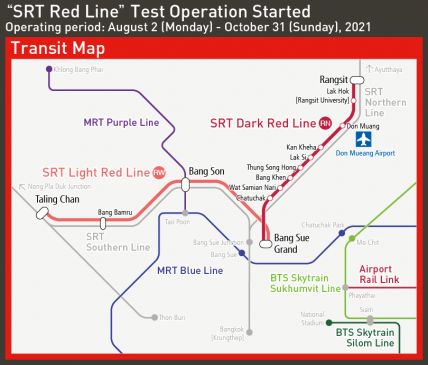 New commuter electric trains “SRT Red Line” launch from Bangkok ...